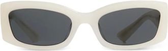 Khaite Sonnenbrille mit eckigem Gestell - Weiß