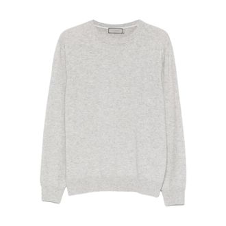 Canali Rundhals-Strickpullover - - Knitwear - Herren - Grau - 2XL