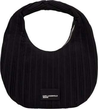 Karl Lagerfeld Small Hobo Pleated - - Bags - Damen - Schwarzk - ONE SIZE
