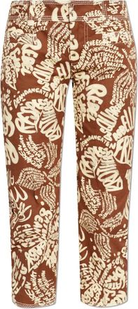 Dsquared2 Femme, Jeans, Brun, Taille: 32 FR Printed Jeans