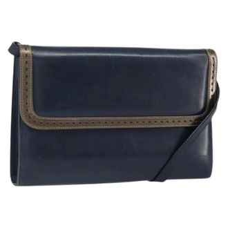 Ferragamo Sac bandouli&egrave;re en cuir Pre-owned - Femme - Pre-owned - Bleu - Taille: ONE Size