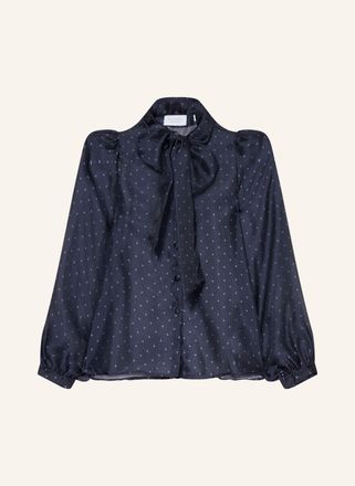 Rich & Royal Schluppenbluse blau