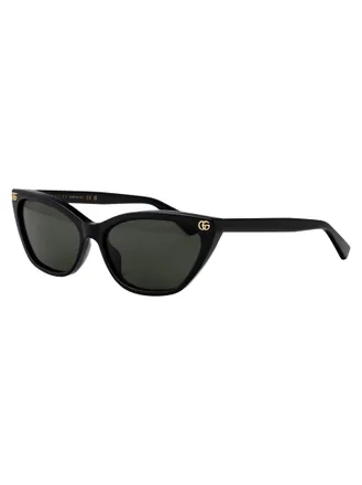 Gucci Womens Sunglasses Black-Grey Acetate Black-Black-Grey Black/black/grey