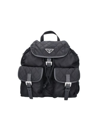 Prada Quilted Backpack In Re-Nylon