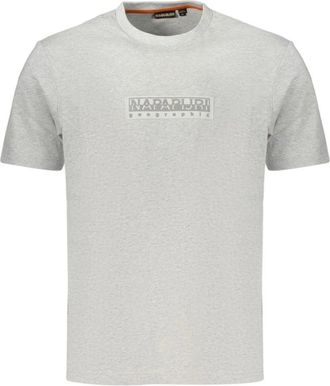 Napapijri Homme, Tops, Gris, Taille: 3XL Cotton T-Shirt