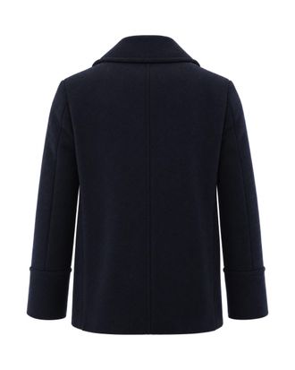 Breras Milano Wool Peacoat Coat - Blue