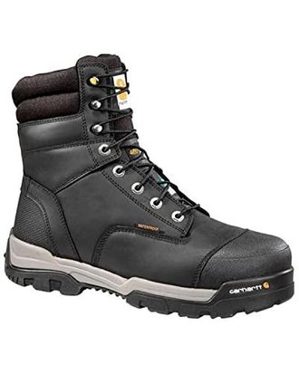 Carhartt Work in Progress Mens CSA 8-inch Ground Force Wtrprf Insulated Work Boot Comp Safety Toe CMR8959 Industrial, Black Oil Tanned, 13 W US