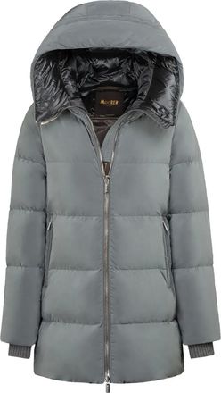 Moorer Carinzia-Os Daunenmantel mit Kapuze - Grau