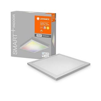 Ledvance Panneau lumineux LED intelligent avec technologie WiFi pour lintérieur, couleur de la lumière variable(3000-6500K), couleurs RVB modifiables, 45cm x 4