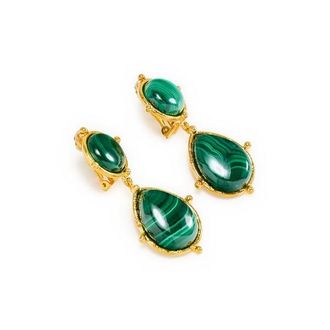 Sylvia Toledano Boucles doreilles 2 pierres dots