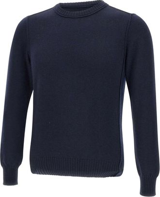 Gran Sasso Homme, Pulls, Bleu, Taille: S Pull en laine m&eacute;rinos extra-fine