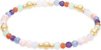 s.Oliver Bracelet - Elegantes Armband aus poliertem Edelstahl - gold - Kugelkette verstellbar bis 18 cm - wasserfest & hautfreundlich