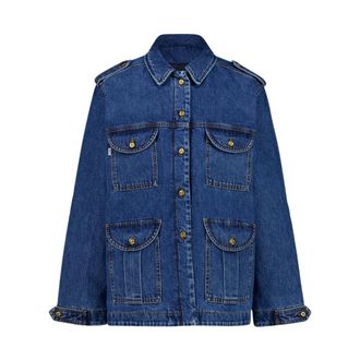 Blaz&eacute; Milano Femme, Vestes, Bleu, Taille: 40 FR Nariida Sapphire Sahariana Jacket