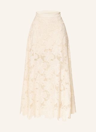 Sandro Sandro Spitzenrock Mit Schmuckperlen weiss