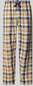 Schiesser Pyjama-Hose im Allover-Look mit elastischem Bund