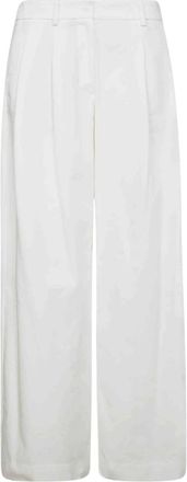 JEJIA Femme, Pantalons, Blanc, Taille: 38 FR Wide Pantalons