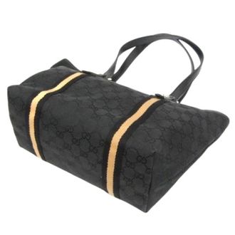 Gucci Pre-owned Sherry Line Tote Bag - - Pre-owned - Damen - Schwarzk - ONE SIZE
