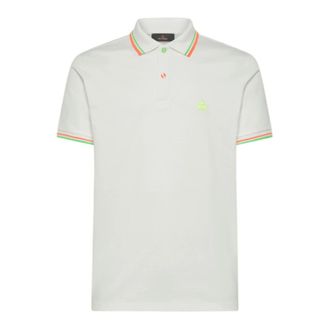Peuterey Homme, Tops, Blanc, Taille: L Polo Blanc Fluo Logo