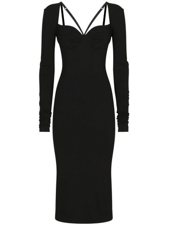 Dolce & Gabbana robe à manches longues - Noir