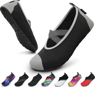 Saguaro Damen Herren Badeschuhe Wasserschuhe Schwimmschuhe Männer Frauen Barfußschuhe für Strand,Pool,Meer,Wassersport,Surfen,Aqua Cycling,Segeln,Bootfahren,W