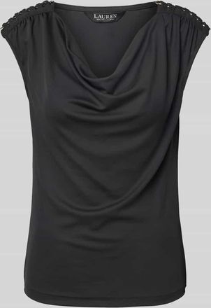 Lauren Ralph Lauren T-Shirt mit Wasserfall-Ausschnitt PRIYANNE