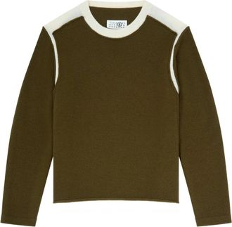 Maison Margiela Homme, Pulls, Brun, Taille: M Maglieria Sweater
