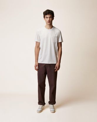 Faguo T-shirt chin&eacute; &eacute;cru coton
