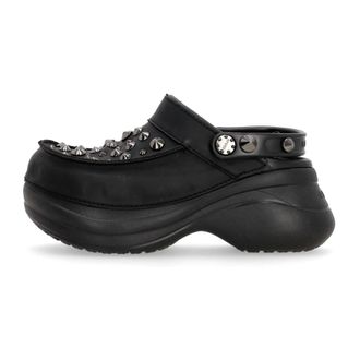 Crocs Femme, Chaussures, Noir, Taille: 36 EU Bae Studded Clog