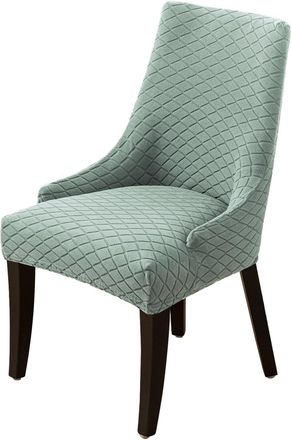 Generic Polsterschutz F&uuml;r Esszimmerst&uuml;hle, Elastische Anti-Rutsch Sesselbezug Abnehmbar Und Waschbar, Schoner F&uuml;r Wingback Armlehnen St&uuml;hle Im Wohnzimmer, B&uuml;r