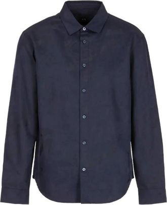 A|X Armani Exchange Homme, Chemises, Bleu, Taille: XS Casual Chemises
