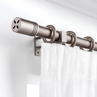 Generic Gardinenstangen F&uuml;r Fenster, Aluminium-Wandmontageschienen-System F&uuml;r Vorh&auml;nge, Raumteiler - Wandstange F&uuml;r Wohnzimmer Und Schlafzimmer Mit Ger&auml;uschlo