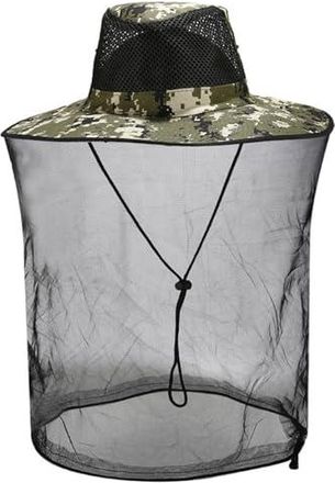 Generic Chapeau de p&ecirc;cheur pour homme et femme en filet pour alpinisme, p&ecirc;che, s&eacute;chage au soleil, Noir, Taille unique