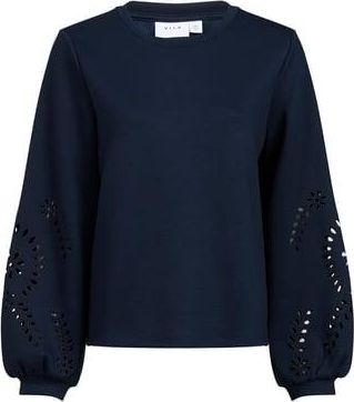 Vila Sweatshirt avec manches ajour&eacute;es