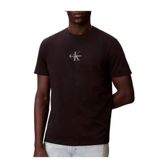 Calvin Klein Jeans Homme, Tops, Noir, Taille: L T-shirt &agrave; logo monogramme