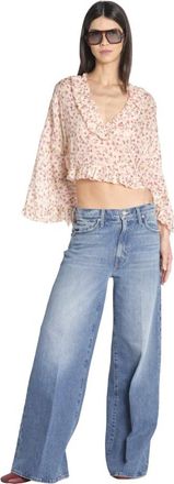 Kristina Ti Femme, Blouses et Chemises, Rose, Taille: 40 FR Blousa Crop