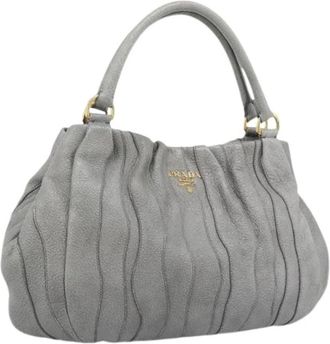 Prada Sac &agrave; main vintage doccasion - Femme - Pre-owned - Gris - Taille: ONE Size