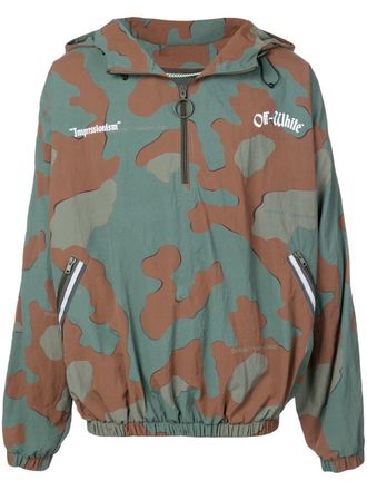 Off-white veste &agrave; imprim&eacute; camouflage - Vert