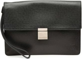 Louis Vuitton Pre-owned Selenga Clutch - Femme - Pre-owned - Noir - Taille: ONE Size