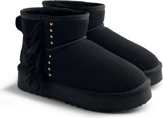 Gioseppo Damen Grasston Oxford-Stiefel, Schwarz, 40 EU