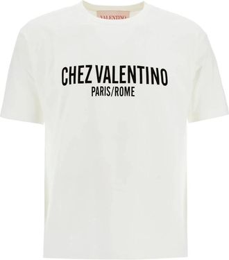 Valentino Garavani Homme, Tops, Blanc, Taille: XL Chez Valentino T-Shirt