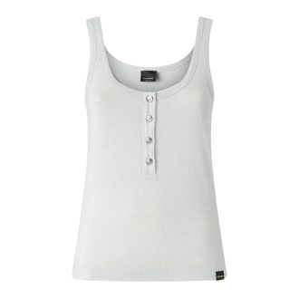 Pinko Trendy &Auml;rmelloses Top - - Tops - Damen - Grau - M