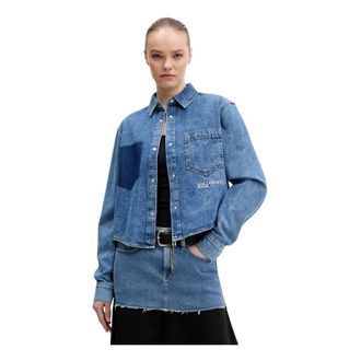 Karl Lagerfeld Damen, Jacken, Blau, MGr&ouml;&szlig;e