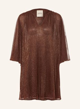 Maryan Mehlhorn Maryan Mehlhorn Strandkleid Sundrenched Mit Glitzergarn Und 3/4-Arm braun