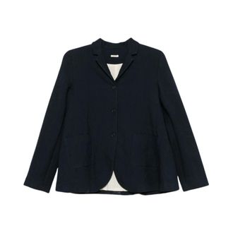 Apuntob Baumwollmischungs-Blazerjacke - - Jackets - Damen - Blau - M