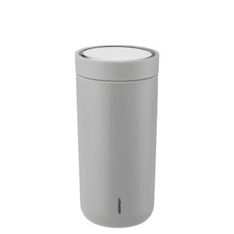 Stelton To-Go Click - Thermobecher, doppelwandige Isolierflasche - Rostfreier, auslaufsicherer Kaffeebecher/Teebecher mit Smart-Click-Deckel - Heiße & kalte G