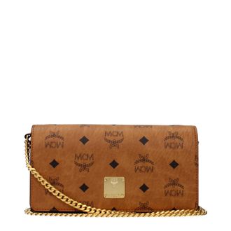 MCM Mcm Femmes Pochette en tissu marron/cognac