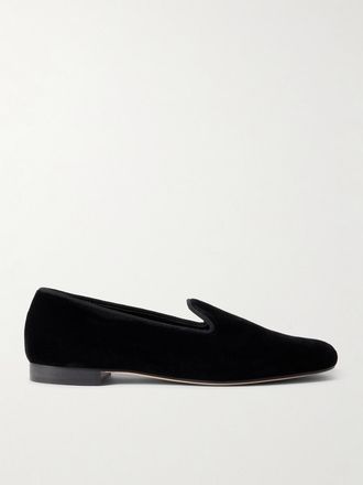 Toteme Loafers Aus Samt - Schwarz