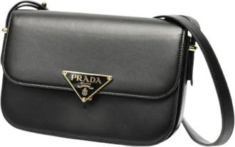Prada Sac bandouli&egrave;re Glass Pre-owned - Femme - Pre-owned - Noir - Taille: ONE Size