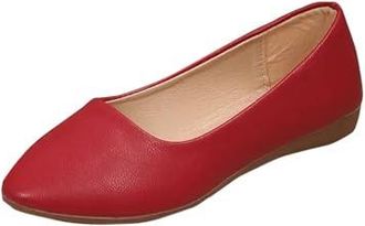 Generic Chaussures plates confortables et d&eacute;contract&eacute;es pour femme - Bout pointu - Couleur unie - Classiques et &eacute;l&eacute;gantes - Respirantes - Chaussures de marche