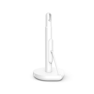 Simplehuman KT1205 Spannarm K&uuml;chenrollenhalter, K&uuml;chenrollenhalter stehend, Papierrollenhalter, wei&szlig;er Stahl, 5 Jahre Garantie
